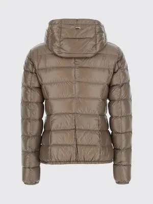 Herno Slim Fit Waterproof Nylon Down Jacket With Hood And Metal Zip - Beige