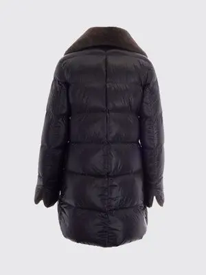 Herno Water-repellent Quilted Nylon Down Jacket With Fur Collar - Grey