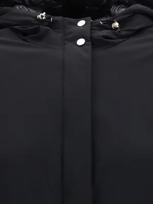 Herno Hooded Technical Fabric Cropped Windbreaker Jacket