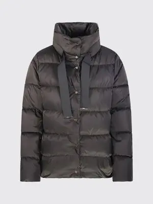 Herno Short Quilted Polyester Down Jacket With High Collar And Buttons - Grey