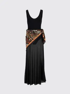 Zimmermann Aster Paisley Print Off-shoulder Midi Dress - Black