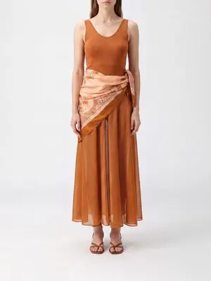Zimmermann Aster Paisley Print Off-shoulder Midi Dress - Brown