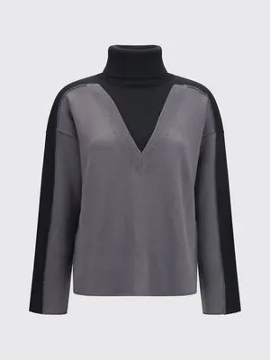 MAISON MARGIELA Bi-color Wool Turtleneck Sweater - Black