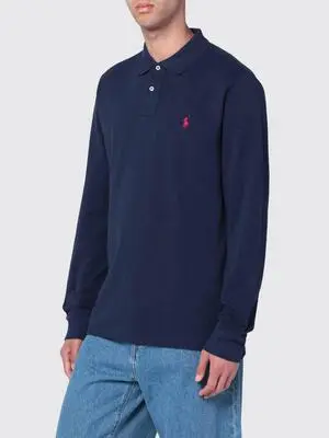 Polo Ralph Lauren Long-sleeved Slim Fit Cotton Polo Shirt