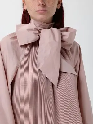 Max Mara Pleated Silk-blend Blouse - Beige