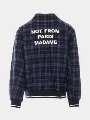 Drole De Monsieur Plaid Zip-up Jacket
