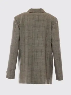 Pinko New Guinea Double-breasted Prince Of Wales Wool-blend Blazer