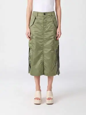 Sacai Pleated Cargo Midi Skirt