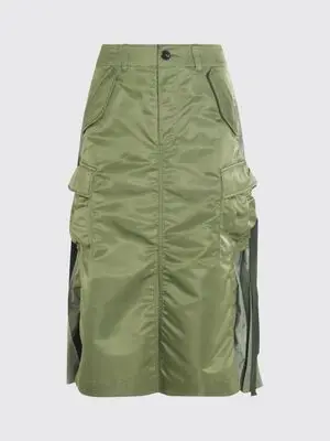 Sacai Pleated Cargo Midi Skirt