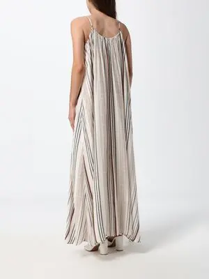 ELEH U-neck Long Tunic In Viscose Blend With Off-the-shoulder Design
