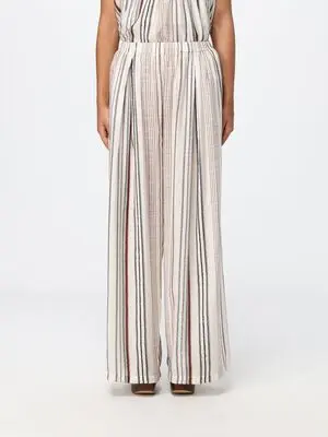 ELEH Multicolour Striped Palazzo Trousers In Crêpe