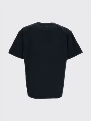 Rhude Regular Fit Crewneck Cotton Logo Print T-shirt With Dropped Shoulders - Black