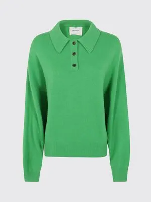 LISA YANG Pure Cashmere Relaxed Fit Long Sleeve Knitted Polo - Forest Green