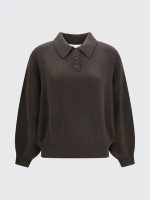 LISA YANG Ribbed Knit Polo Sweater