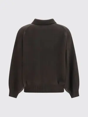 LISA YANG Ribbed Knit Polo Sweater