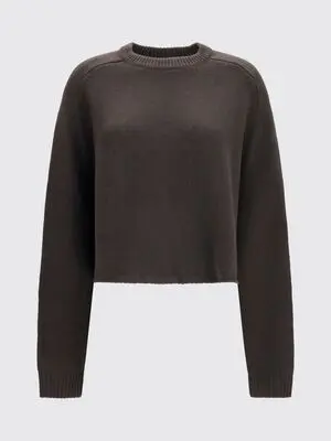 LISA YANG Cropped Ribbed Pullover Sweater - Green