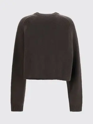 LISA YANG Cropped Ribbed Pullover Sweater - Green
