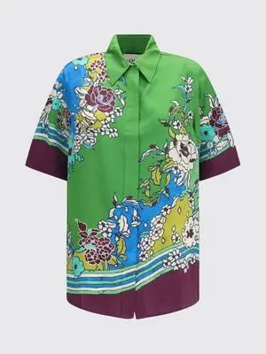 ALEMAIS Printed Silk Shirt