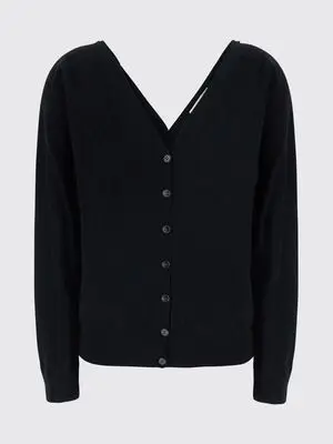 LISA YANG Pure Cashmere Relaxed Fit V-neck Cardigan - Black