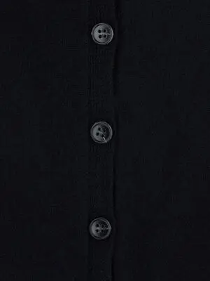 LISA YANG Pure Cashmere Relaxed Fit V-neck Cardigan - Black