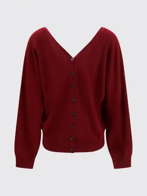 LISA YANG Pure Cashmere Relaxed Fit V-neck Cardigan - Lead