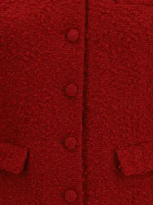 Magda Butrym Wool-blend Mini Shirt Dress With Padded Shoulders