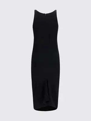 Jacquemus Viscose Sheath Midi Dress With Square Neckline