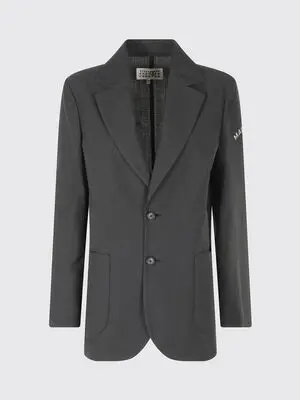 MAISON MARGIELA Single-breasted Cotton And Wool Blazer With Patch Pockets