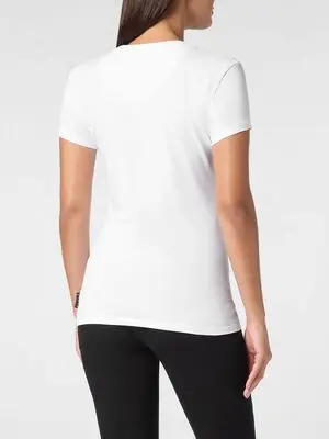 Philipp Plein Slim Fit Jersey T-shirt With Contrast Logo