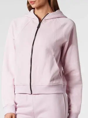 PLEIN SPORT Slim Fit Hooded Zip-up Jersey Sweatshirt