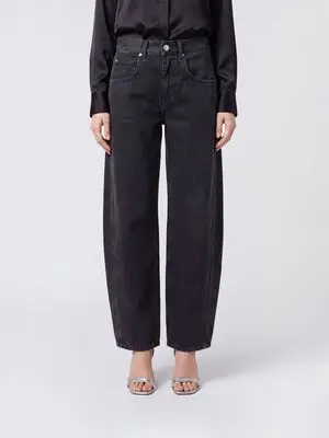 Isabel Marant Étoile Tailored Wide Leg Jeans - Black