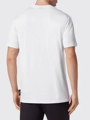 PLEIN SPORT Graphic Print Jersey T-shirt With Contrasting Logo