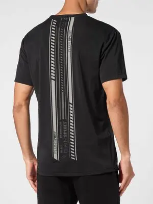 PLEIN SPORT Jersey T-shirt With Back Logo Print