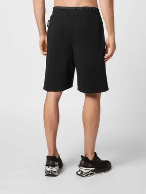 PLEIN SPORT Graphic Print Jersey Jogging Shorts