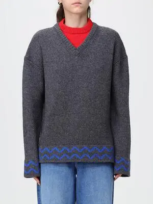 Marni Marni V-Neck Sweater Grey