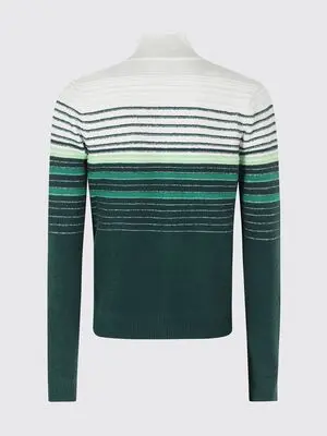 Casablanca Striped Zip-up Sweater