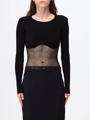 Elisabetta Franchi Bodysuit With Sheer Panel Detail