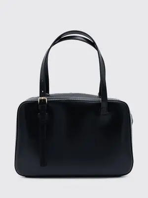 A.p.c. Smooth Leather Handbag With Removable Shoulder Strap - Black