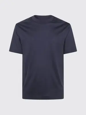 Emporio Armani Basic Short-sleeved Crewneck T-shirt In Pure Cotton - Black