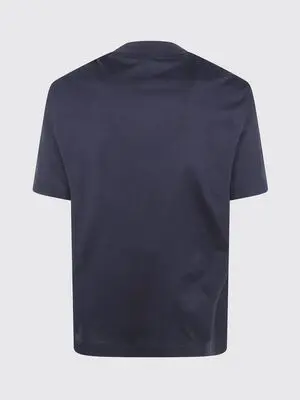 Emporio Armani Basic Short-sleeved Crewneck T-shirt In Pure Cotton - Black