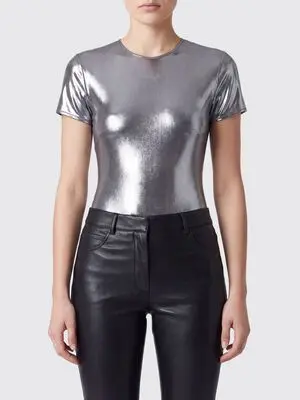 COLLINI MILANO 1937 Metallic Short Sleeve Top