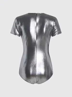 COLLINI MILANO 1937 Metallic Short Sleeve Top