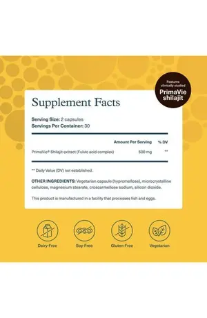 YOUTHEORY Pure Himalayan Energy Stamina Support Supplement Capsules 60 Vegetarian Capsules