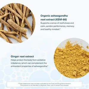 YOUTHEORY Ashwagandha Stress Relief Adaptogenic Supplement Capsules 60 Count
