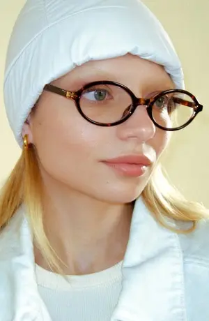 REALITY EYEWEAR The Bessette Oval Frame Eyeglasses - Turtle