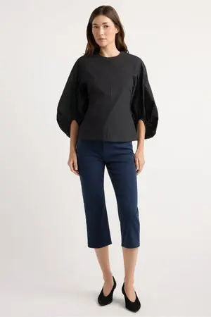 Modern Citizen Odessa Sculpted Balloon-sleeve Blouse