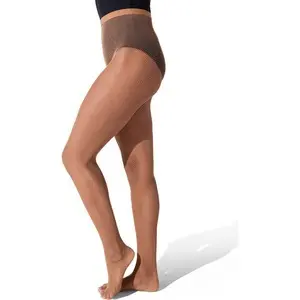 CAPEZIO Classic Fishnet Seamless Tights - Dark Brown