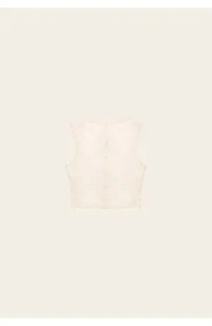 Agua Bendita Cornalina Playa Cropped Top