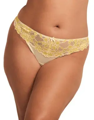 ADORE ME Mellody Thong Panties - Light Yellow
