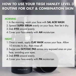 TIEGE HANLEY Level 3 Oily/combinantion Skin Care Routine